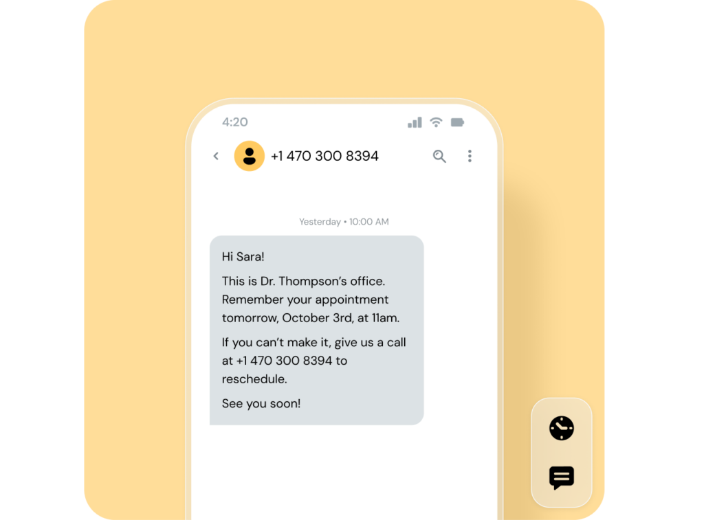 Appointment confirmation text: 25+ templates by industry - Engage