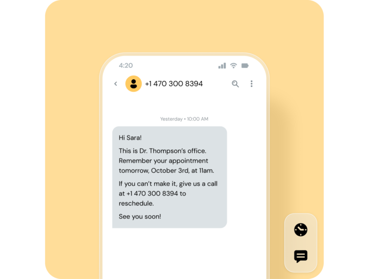 Appointment confirmation text: 25+ templates by industry - Engage