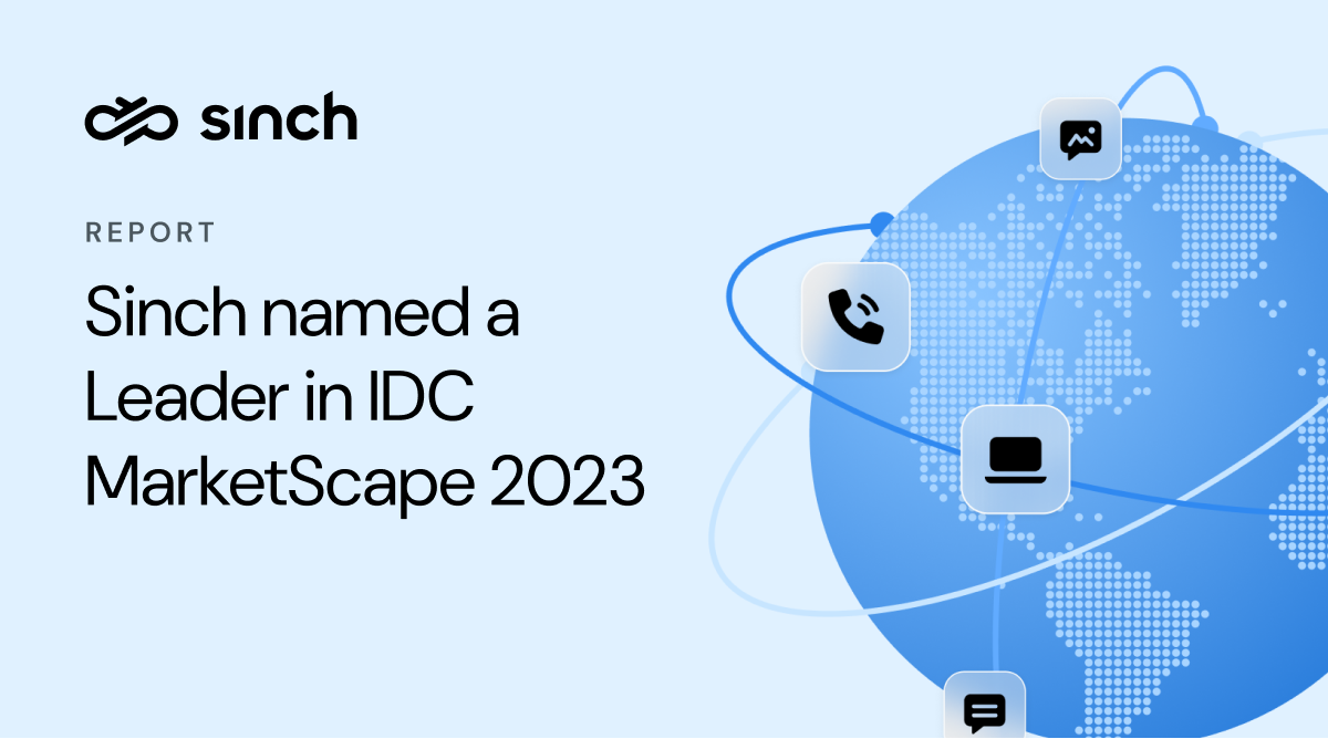 Explore Sinch named a Leader in IDC MarketScape 2023 - Sinch Explore Sinch named a Leader in IDC MarketScape 2023 - Sinch