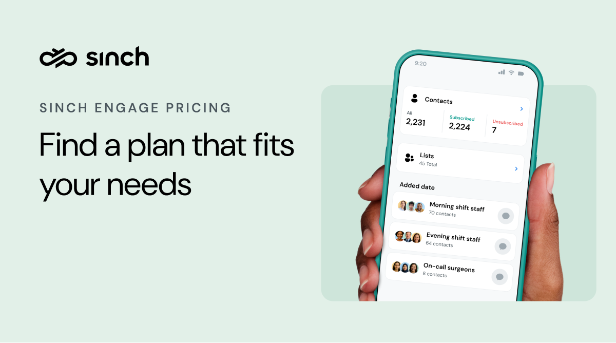 Messaging Platform Pricing Plans | Sinch Engage