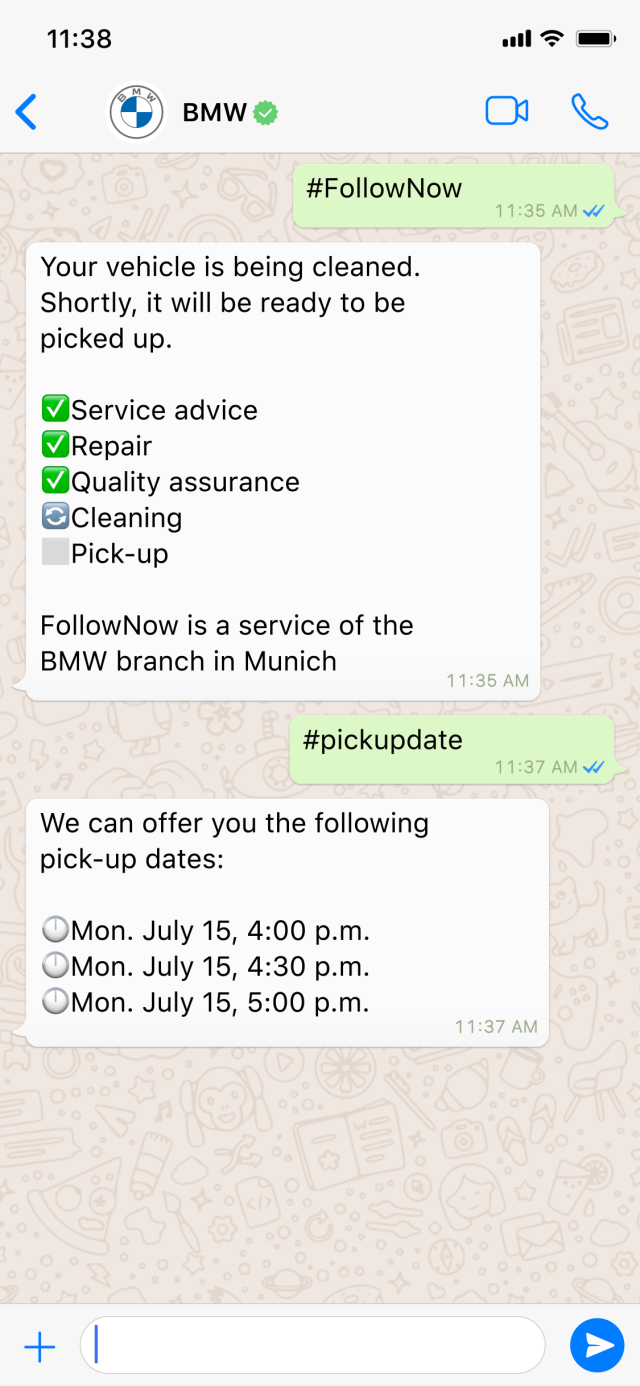How BMW answers 80% of its customer queries with a WhatsApp bot
