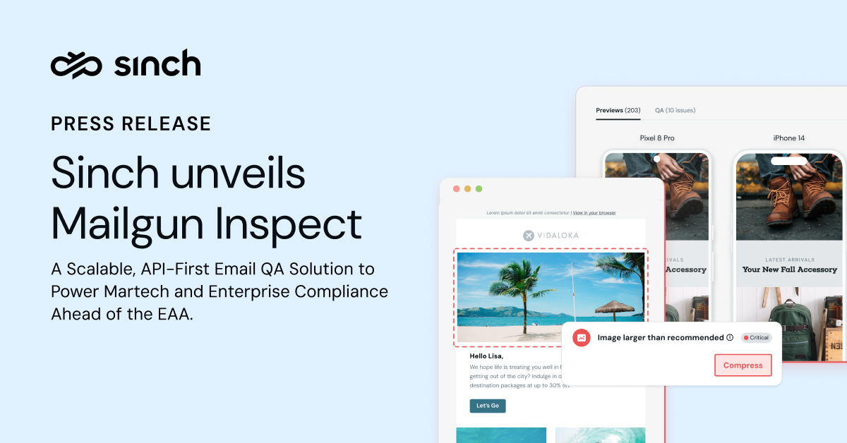 Sinch Unveils Mailgun Inspect: A Scalable, API-First Email QA ...