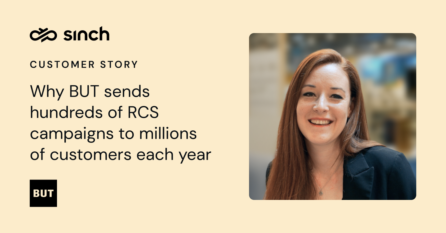 Why BUT sends millions of RCS messages with Sinch - Sinch