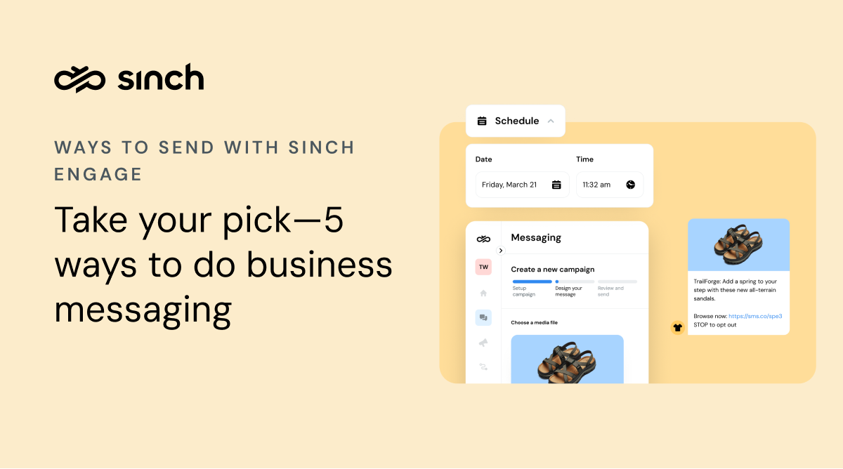 Business Text Messaging — Ways to Send - Sinch