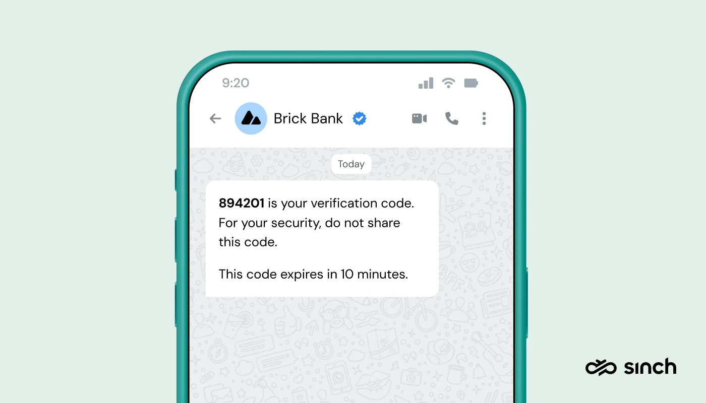 How to Send OTPs on WhatsApp: A Detailed Enterprise Guide - Sinch