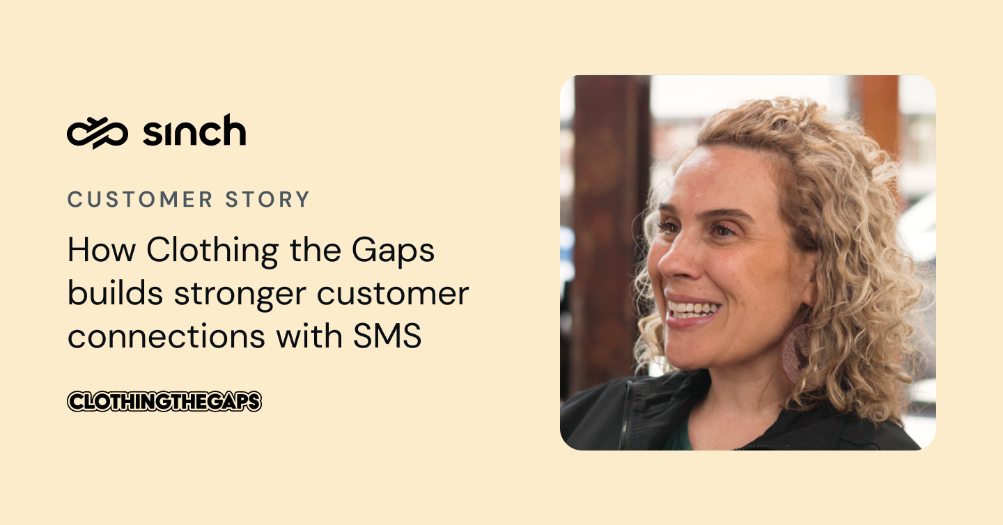 Clothing The Gaps builds stronger customer connections with Sinch Engage