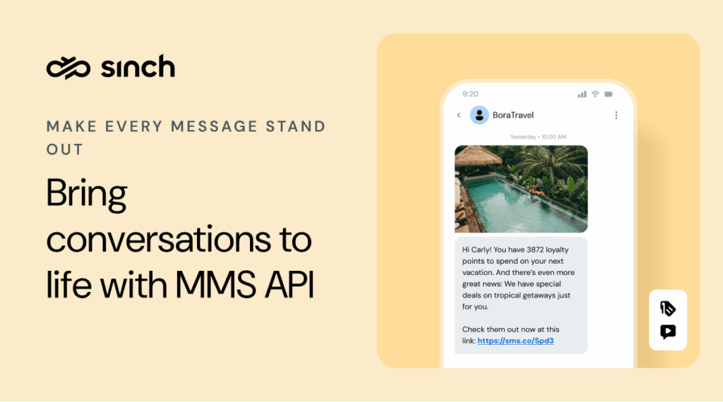 Sinch MMS API | Envía mensajes multimedia enriquecidos con una pasarela de MMS programable