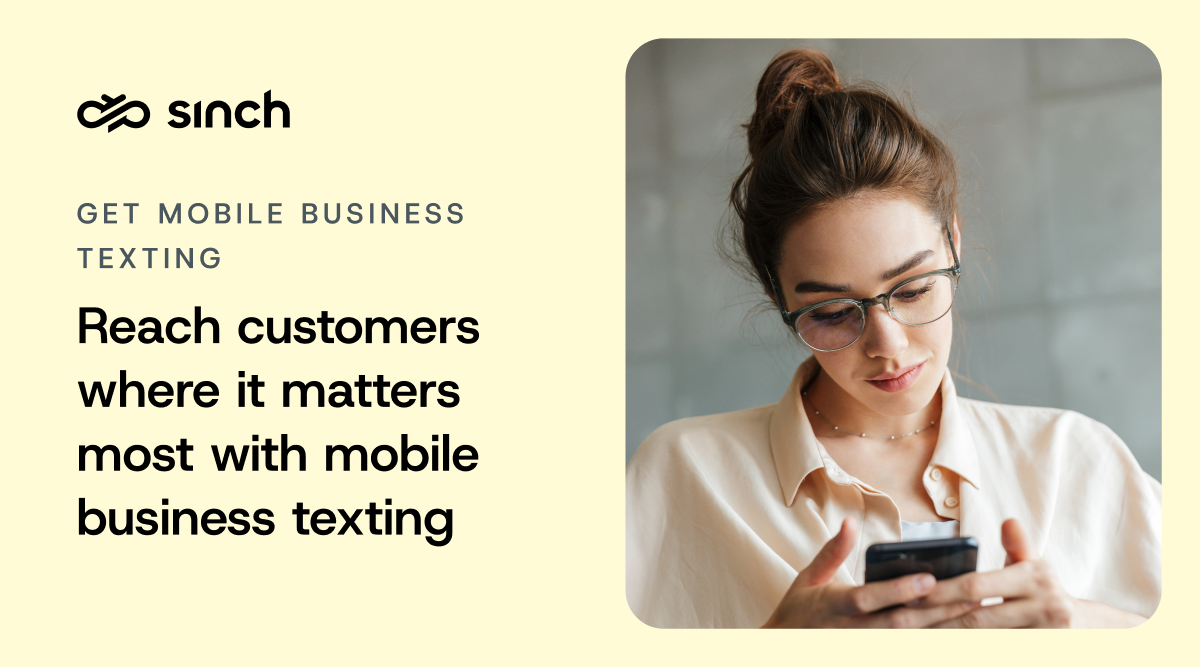 Mobile Business Texting Platform | Sinch