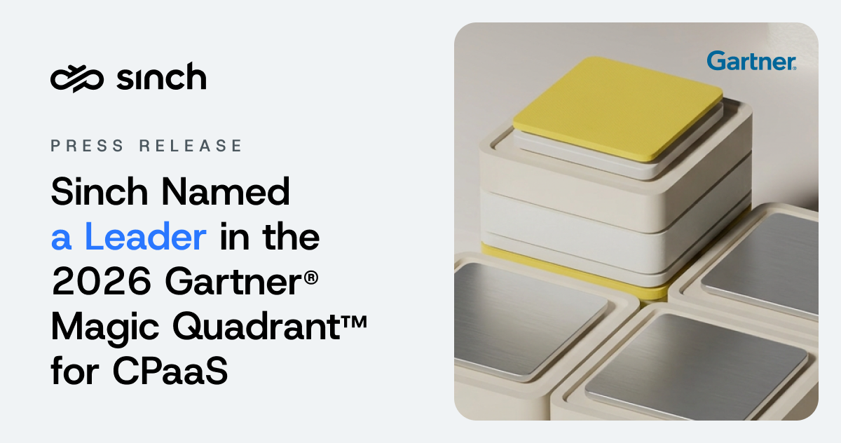 Sinch Named a Leader in the 2026 Gartner® Magic Quadrant™ for ...